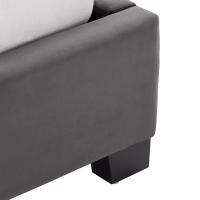 China Art Tufted Solid Wood and Upholstered Platform Bed Cheap price High End soft beds for HOTEL Bedroom for sale