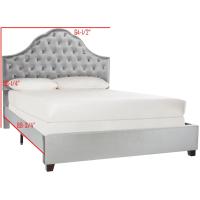 China Europe Royal style Luxury tufted Modern bedroom set bed Wood frame Upholstered beds furniture for Hotel Bedroom for sale