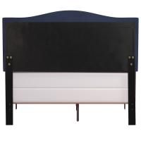 China Most Popular bed furniture Blue velvet color Queen size bed Upholstered panel beds for Hotel Bedroom for sale