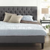China America Style Upholstered Platform Bed Cheap price Full Size High quality platform panel frame beds for Hotel Bedroom for sale