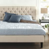 China Customized color size fabric modern bed room set Strong wood structure bed frame royal double bed for Hotel Bedroom for sale