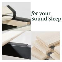 China Customized color size fabric modern bed room set Strong wood structure bed frame royal double bed for Hotel Bedroom for sale