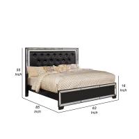 China LED lights High-End Modern bed furniture upholstered set bed with button tufted design for HOTEL BEDROOM for sale