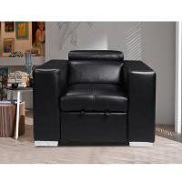 China CARA 3+1 Sofa Bed Recliner Sofa Air Leather Luxury Black Convertible Folding Chair Sleeper  Seat Sofa Bed for sale