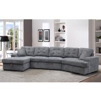China Fabric Corner Wood Sofa Bed with Storage Sofa Set Furniture Bed Room Multi-functional Folding Sectional Sofa Bed with for sale