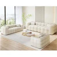 China Furniture factory the latest design of lamb velvet fabric sofa set sofa bed can be customized fabric living room sofa for sale