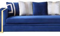 China Factory direct sales of the latest design luxury sofa set 1+2+3Velvet purple fabric living room sofa for Hotel apartment for sale