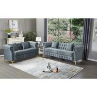 China Light tufted Luxury Beige Sofa Set Furniture Velvet 1 2 3 Seat Honeycomb Stainless Steel Living Room Sofas For Home Hote for sale