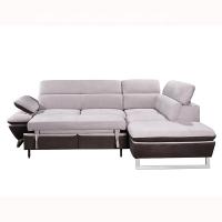 China Top-end Contemporary Dual-used KD living room sofas sofa bed couture beige chocolate tech cloth sectional sofa bed for sale