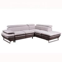 China Top-end Contemporary Dual-used KD living room sofas sofa bed couture beige chocolate tech cloth sectional sofa bed for sale