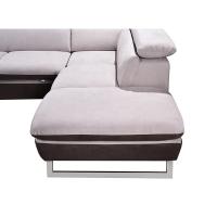 China Top-end Contemporary Dual-used KD living room sofas sofa bed couture beige chocolate tech cloth sectional sofa bed for sale