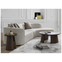 China Cara Furniture Curved lounge Couch Berber Fleece Corner sofa Home Furniture Moon shaped Leisure Living room sofa for sale
