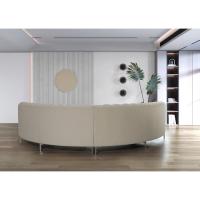 China Modular OEM factory direct supply cheap price SOFA FURNITURE Beige Color Velvet U-shape C-shape Luxury Sofa set for sale