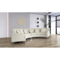 China Modular OEM factory direct supply cheap price SOFA FURNITURE Beige Color Velvet U-shape C-shape Luxury Sofa set for sale