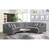 China Modular OEM factory direct supply cheap price SOFA FURNITURE Beige Color Velvet U-shape C-shape Luxury Sofa set for sale
