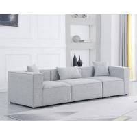 China Cara furniture factory the latest design Linen fabric sofa set color can be customized living room sofa Cube Modular for sale