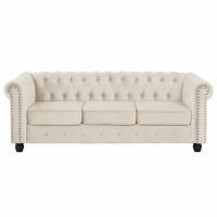 China Top grade customize Recreation Entertainment alternative colors dual-purpose beige velvet 3+2Living Room sofa Set for sale