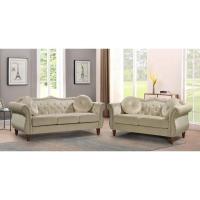 China Italian shinny velvet fabric sofa set 3 seat 2 seat 1 seat living room furniture upholstered button tufted sofas for sale