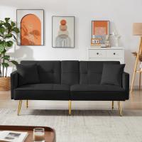 China white living room velvet sofa minimalist sofa nordic loveseat sleeper balcony sofa set with cup holder for sale