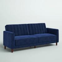 China Express Services Minimalist loveseat 2seater Reversible hand-assembled blue couches recliner sofa bed set for sale