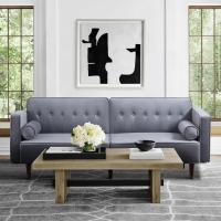 China European dual-purpose Upholstered Reversible gray regulable living room sofa bed for small family for sale