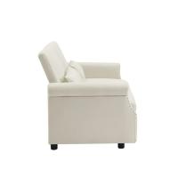 China BSCI-FSC factory new Beige Fabric lhand tufted hand-applied nailhead oveseat living room sofa bed sets for sale