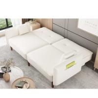 China Cara FURNITURE SGS report high-density sponge black polyester living room sofas bed with pocket for sale