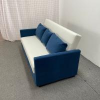 China technology cloth white blue assorted colors 2seater+chaise pull-out bed sofa bed for Ocean View Villa for sale