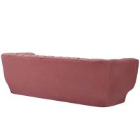 China Cara furniture Dusty Rose velvet stainless steel leg Sofa Recliner Armchair Living Room Sofa Sets For living room for sale