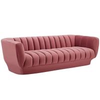 China Cara furniture Dusty Rose velvet stainless steel leg Sofa Recliner Armchair Living Room Sofa Sets For living room for sale