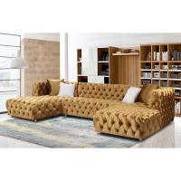 China Factory wholesale new hot selling velvet living room sofa 8 seats couch sofas black tufted velvet sofa for sale