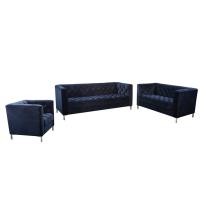 China Living room Furniture New Design Sofa Bed Modern Blue Velvet Fabric Tufted Convertible Sofa Bed for sale