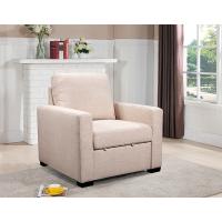 China Modern villa living room single person sofa set household Beige lamb fabric cashew nut arc creative sofa with Foot-rest for sale