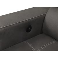 China multiple color breathable fabric cup holder 2 seater+corner+ottoman KD headrest USB sectional sofa come bed furniture for sale
