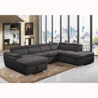 China Hot sales loveseater+cornerchaise+ottoman u shape living room home furniture sets modern sofa bed sectional sofa for for sale