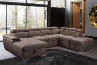 China Hot sales loveseater+cornerchaise+ottoman u shape living room home furniture sets modern sofa bed sectional sofa for for sale