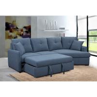 China Cara manufacture two sitter with fold end table Comfy Surface Living Room Furniture Corner Sofa Sectional L Sofa for sale