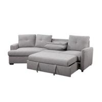China Cara manufacture two sitter with fold end table Comfy Surface Living Room Furniture Corner Sofa Sectional L Sofa for sale