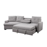 China 2P with tea table unique shaped corner sofa set luxury living room furniture chesterfield corner linen sofa set for sale