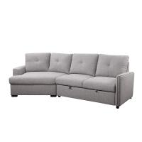 China 2P with tea table unique shaped corner sofa set luxury living room furniture chesterfield corner linen sofa set for sale