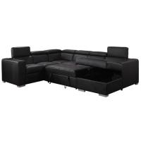 China Factory muebles de sala modern sleeper sofa bed 2P+corner+lovesitter+chaise Modern furniture U shaped living room sofa for sale