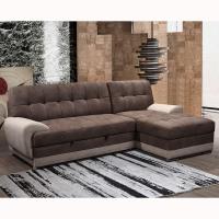 China Cheap luxury assorted colors white and chocolate sofa fabric L shaped adjustable living room sofa for home use for sale