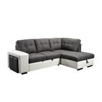 China assorted colors white leather chocolate fabric Sofa Loveseat living room Furniture L simple chaise sofa bed with small for sale