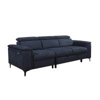 China New model Functional fabric 2P+1P Electric recliner corner sofa set  Adjustment bed futon ottoman function Home Sofa bed for sale