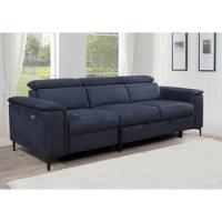China New model Functional fabric 2P+1P Electric recliner corner sofa set  Adjustment bed futon ottoman function Home Sofa bed for sale