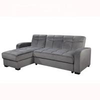 China Cara sectional couch living room modern design fabric sofa bed high quality living sofa cum bed adjustable backrest for sale
