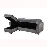 China Cara sectional couch living room modern design fabric sofa bed high quality living sofa cum bed adjustable backrest for sale