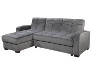 China Cara sectional couch living room modern design fabric sofa bed high quality living sofa cum bed adjustable backrest for sale