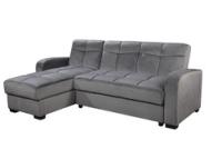 China Cara sectional couch living room modern design fabric sofa bed high quality living sofa cum bed adjustable backrest for sale