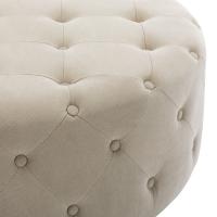 China Factory Supply plastic leg round footstool ottoman  wholesale for sale